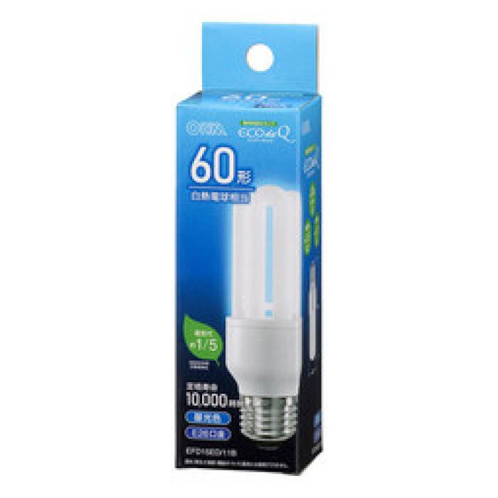 エコ電球 60形相当 電球色 E26口金 EFD15EL/12-SPBの通販｜ホームセンターナフコ【公式通販】