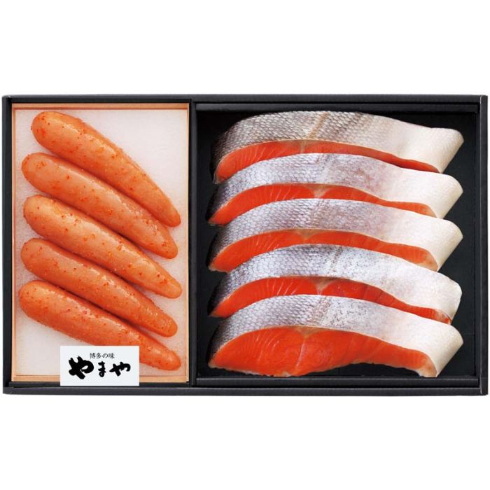 【Y4-23】【お歳暮】「やまや」無着色辛子明太子・紅鮭セット-承り締切:2023年12月14日の通販｜ホームセンターナフコ【公式通販】